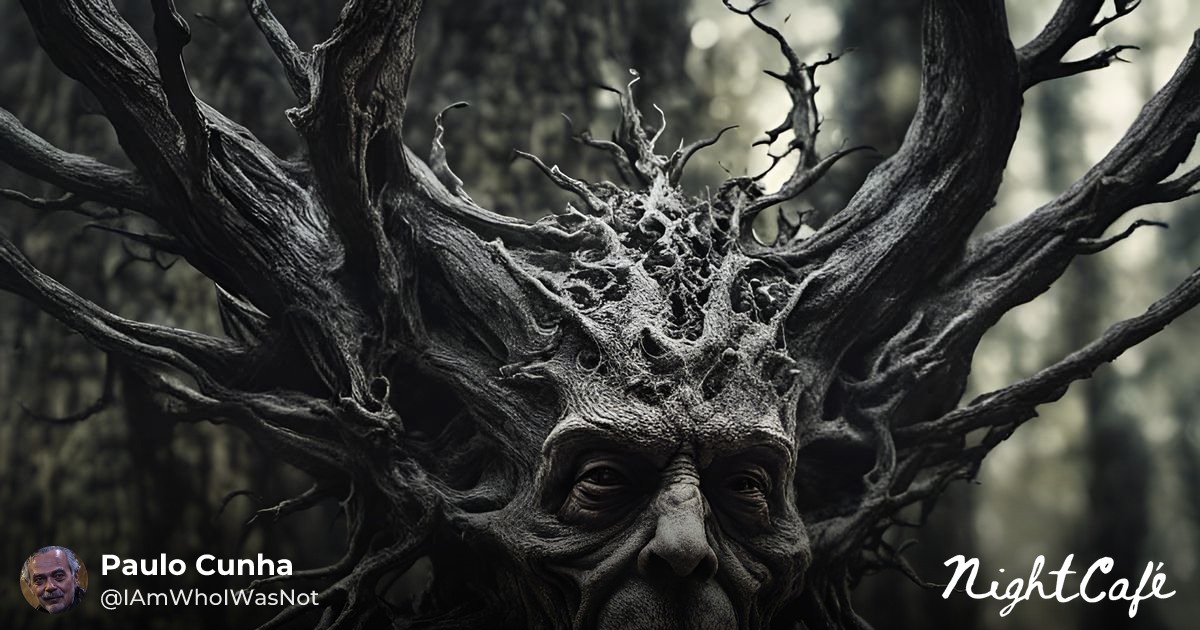 The Forestal - Gothic Druid in Dark Forest: Hyperrealistic D...