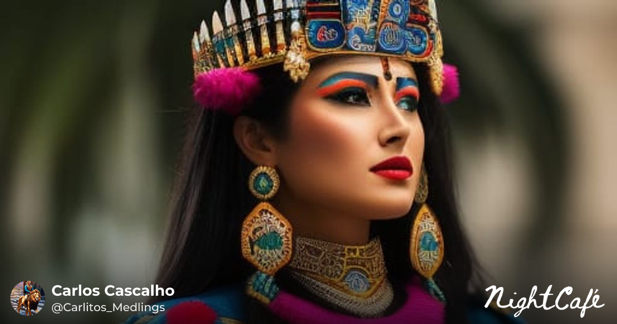 An Aztec princess campaigning in Tenochtitlan