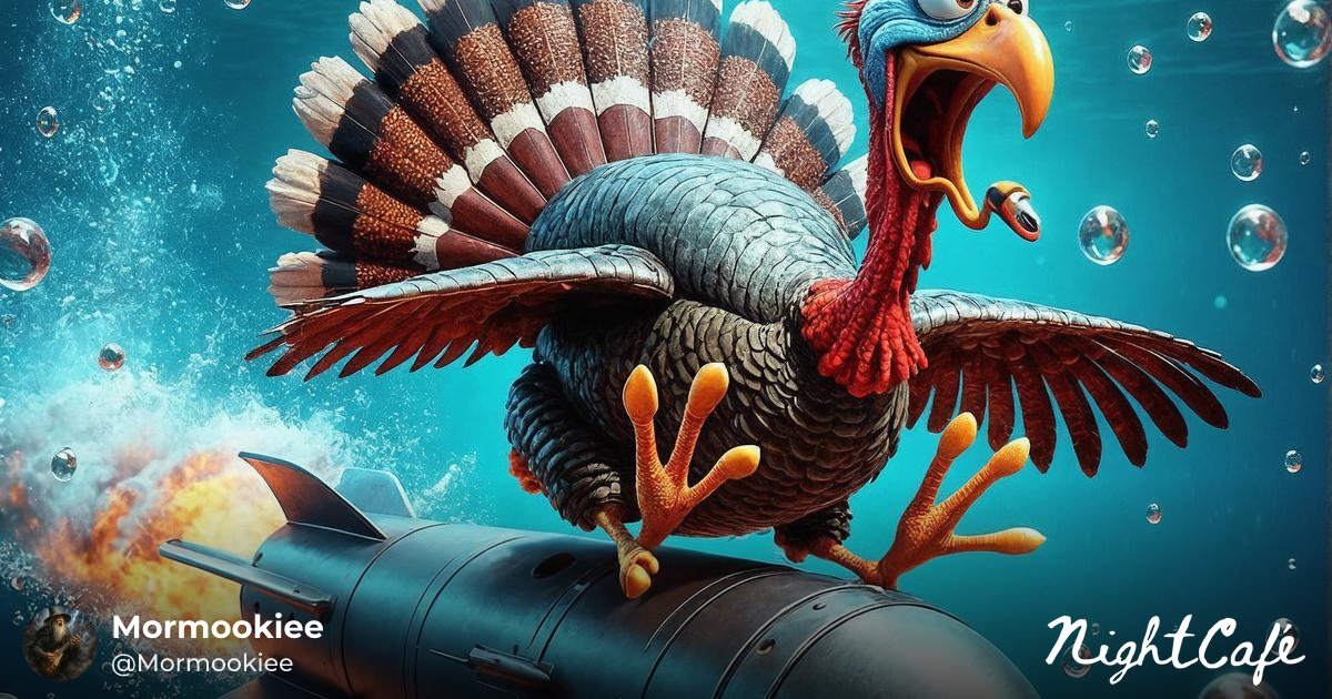 Turkpedo - Cartoon Turkey's Underwater Torpedo Ride in CGI S...