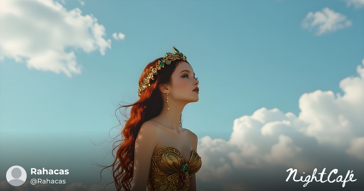 Golden Mermaid 2 - Stylized Mermaid with Golden Tail in CGI ...