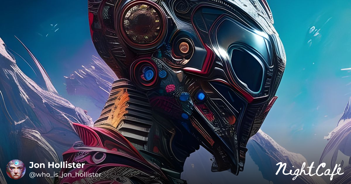 Mech Man - Futuristic Biomechanical Figure in Digital Art St...