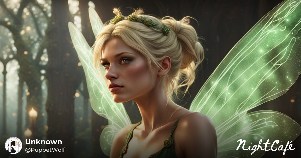 Tinkerbell - Detailed Fairy with Wings, Fantasy Concept Art