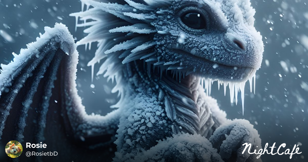 Icy Baby Dragon