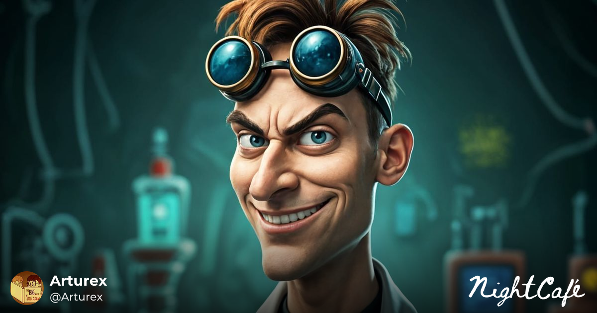 Heinz Doofenshmirtz Cartoon Character Portrait in ... - AI Art