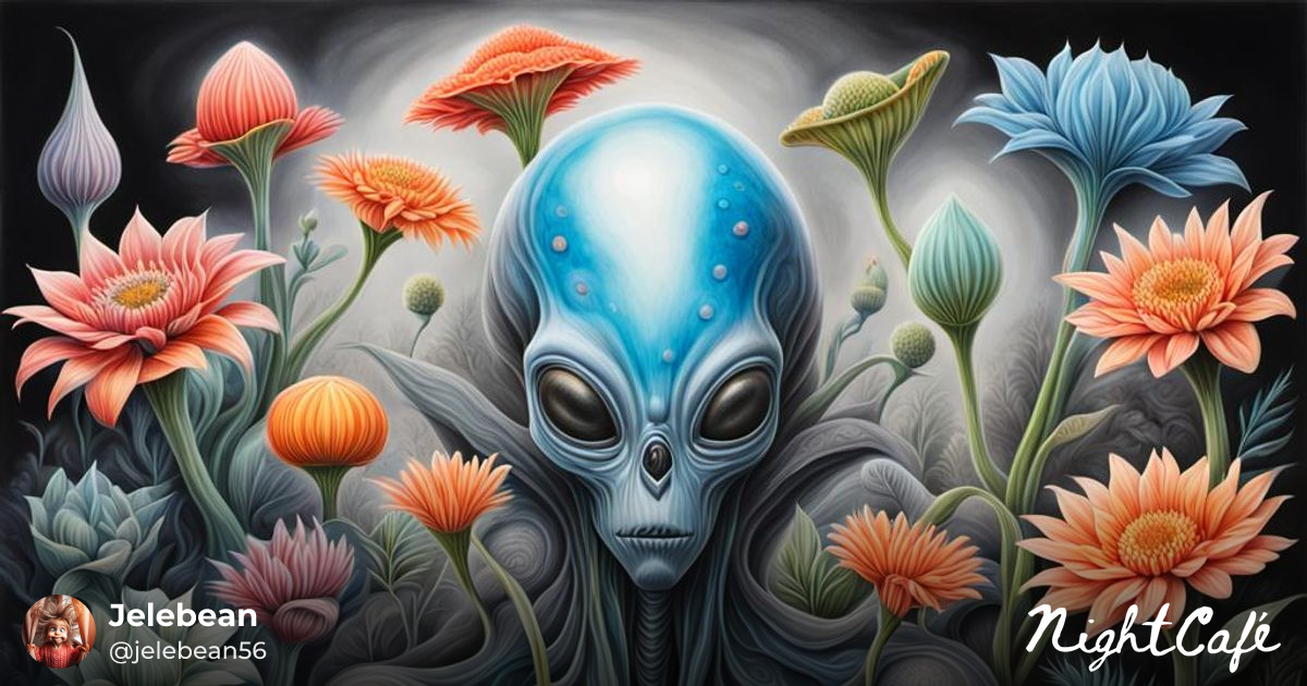 Where is Waldo - Hyper-Realistic Alien Flora Airbrush Paint...