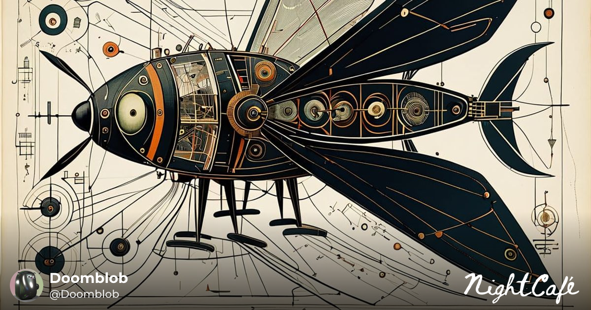 Retro Drone Schematic - Moth Machine Schematic in Retropunk ...