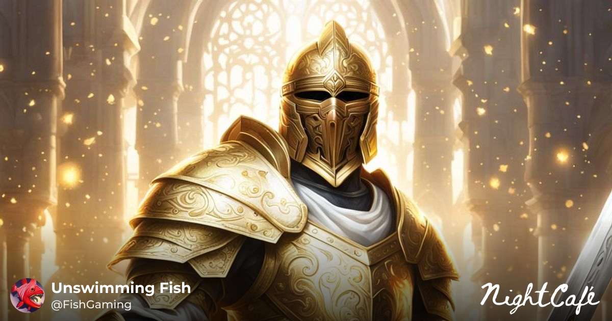 Sharp Knuckles - Radiant Paladin Wielding a Shining Sword