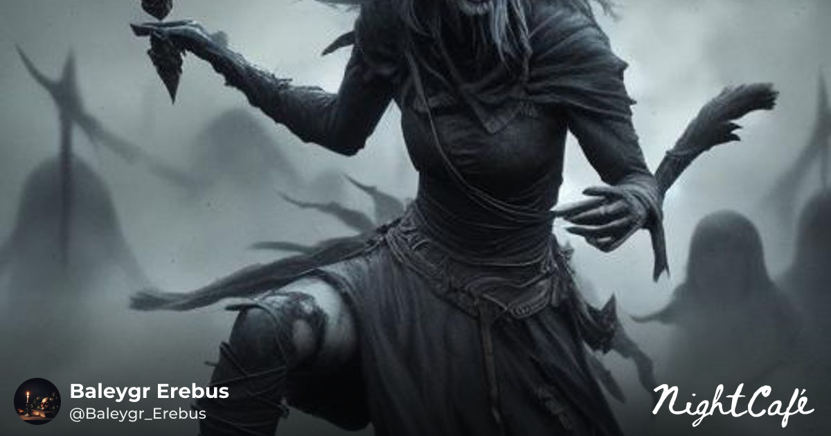 Grimdark Shadow People: A Dark Vision - AI Art