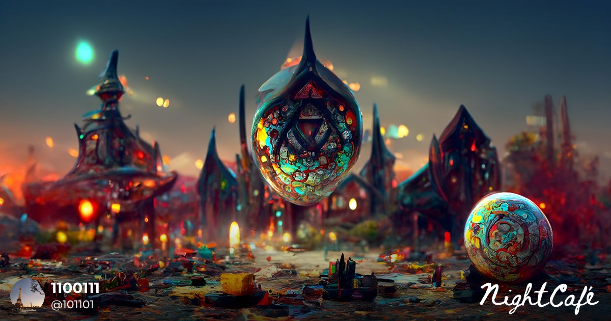 Alien Village - Alien Village: Hyperrealistic Digital Concep...