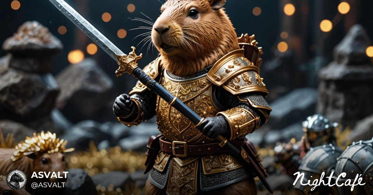 Action DnD Figure of Capybara knight