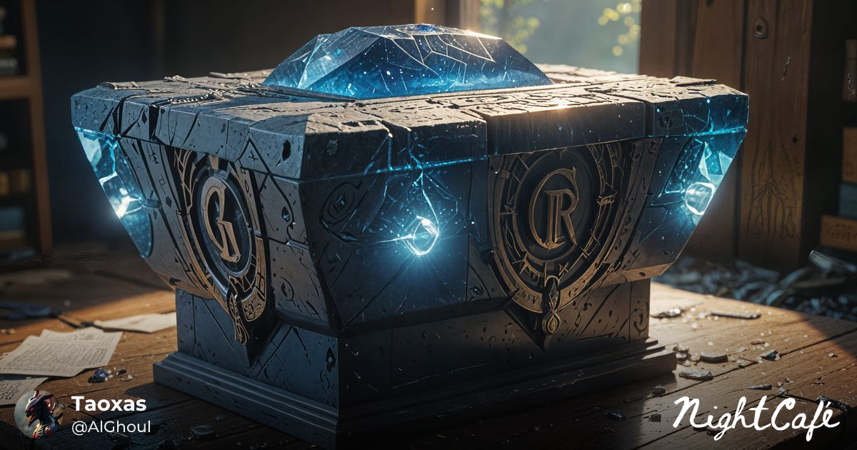 Epic Sapphire Scimitar with Intricate Magic Rune E... - AI Art