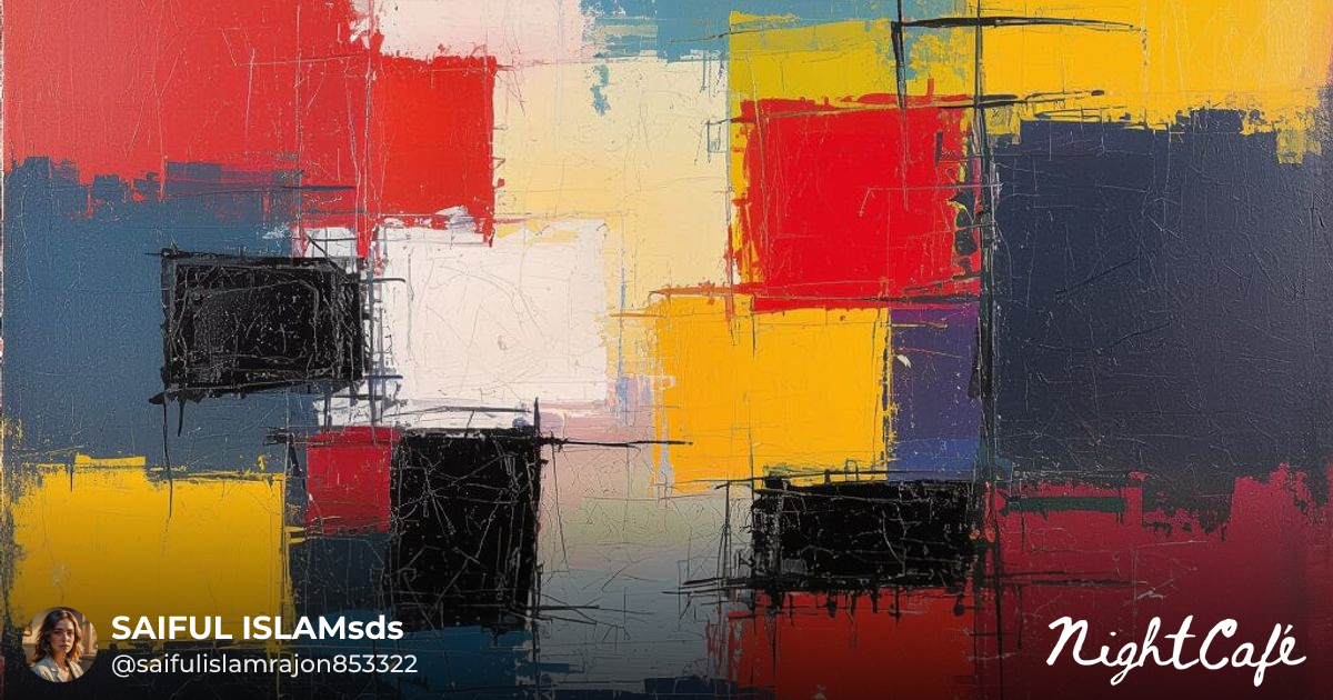 grear - Abstract Expressionist Art with Bold Brushstrokes an...