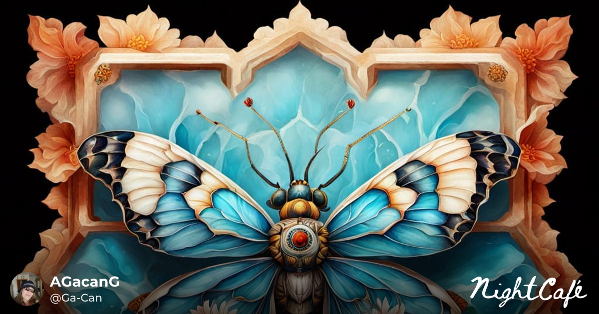 A biomechanical moth - Biomechanical Moth on Dahlia in Ott...