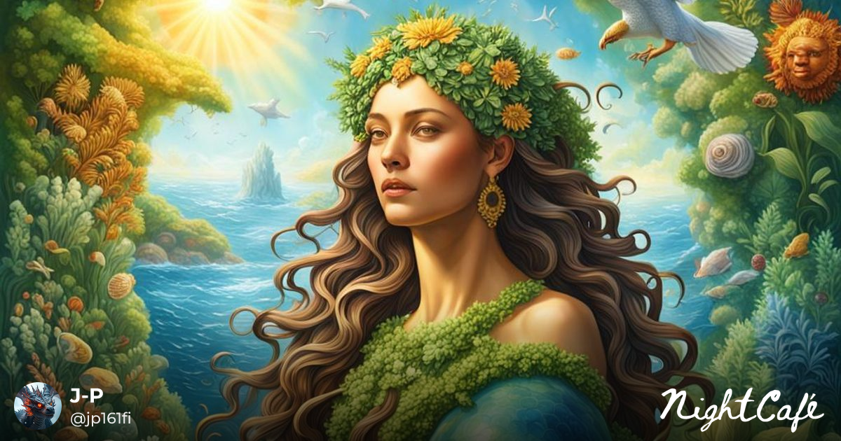 Gaia, goddess of creation - Majestic Gaia, Goddess of Crea...