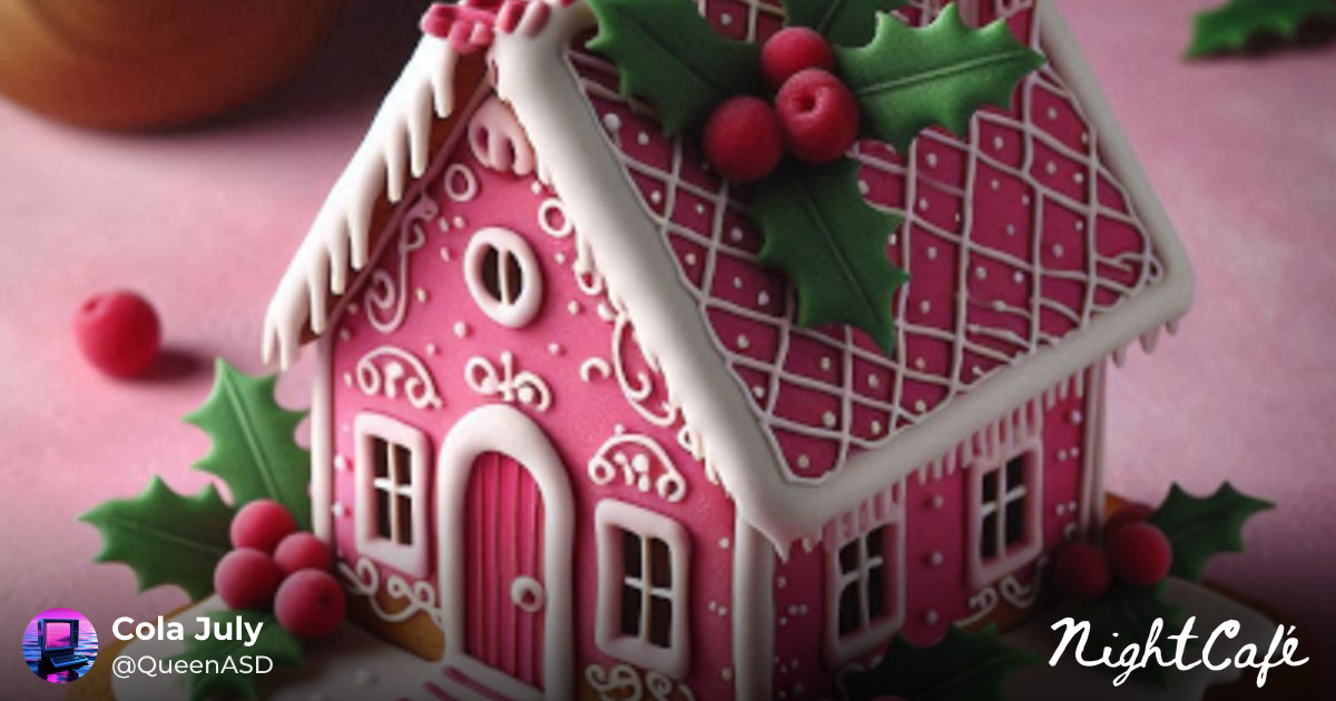 Raspberry Gingerbread House