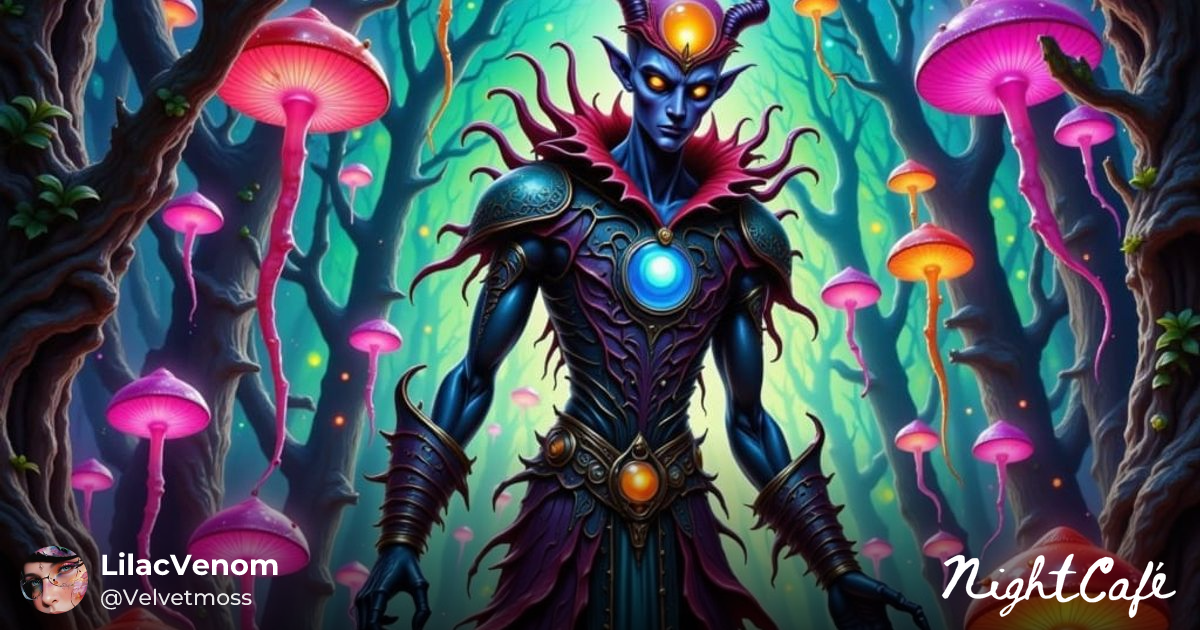 Mysterious Fae Creatures in a Dark, Lush Wonderlan... - AI Art