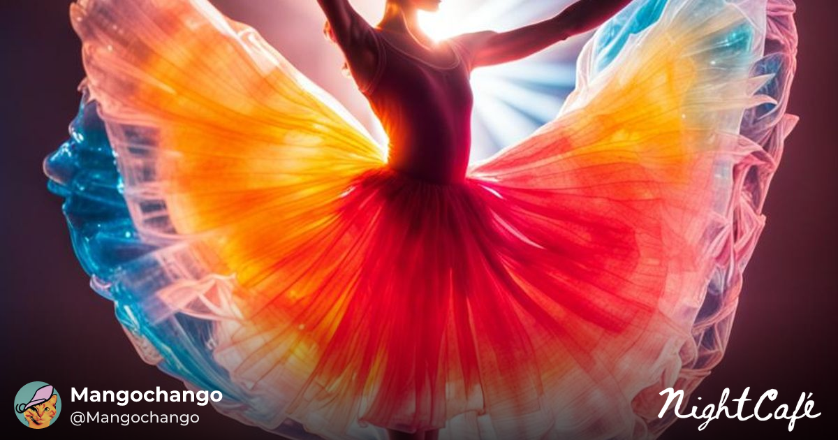 Ballet - Gelatin Ballet Dancer with Translucent Light Effect...