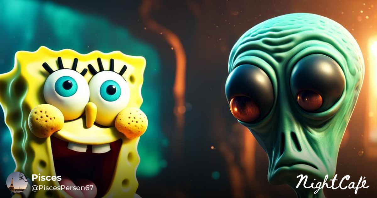 Alien Squidward, cinematic shot, ultra realistic, fantasy, beautiful ...