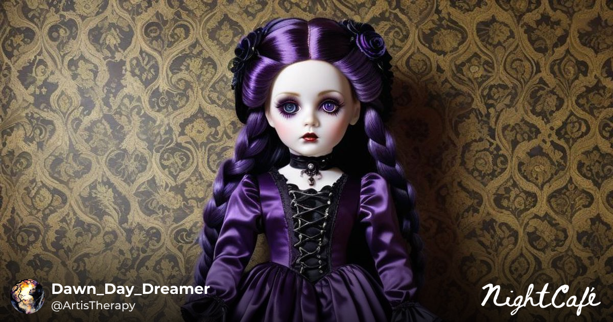 Lady Jane - Hyperrealistic Gothic Porcelain Doll in Victoria...