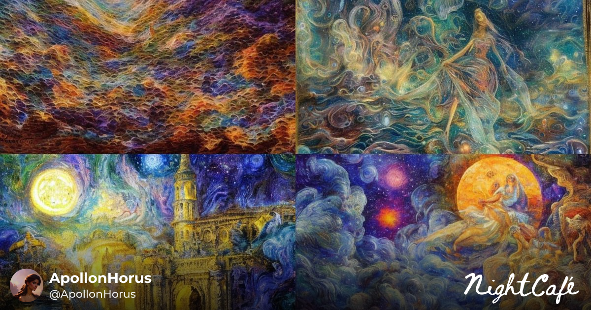 Moonscape - Angelic Moonscape in Expressionist Style