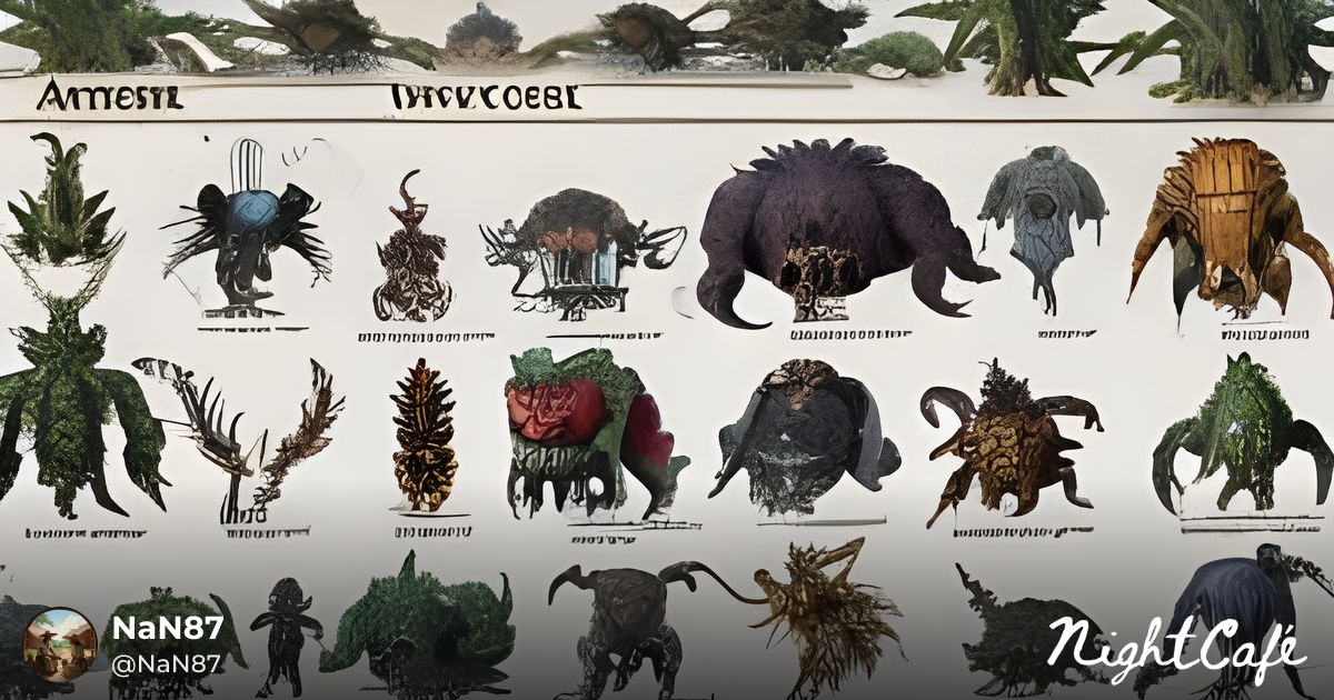 Epic Monsters Field Guide Masterpiece in Vibrant C... - AI Art