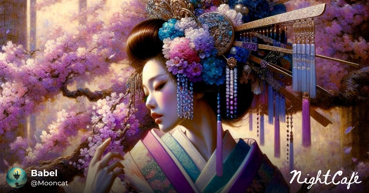Japanese Samurai Queen. - Ethereal Samurai Queen in Vibrant ...