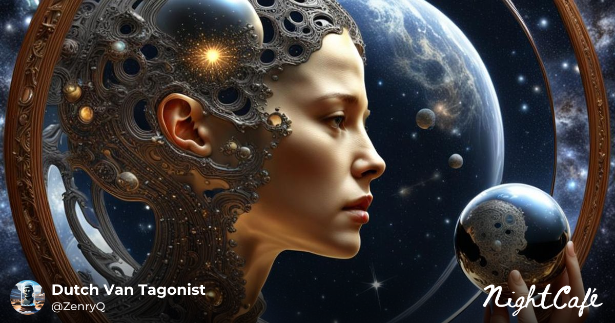 INTERGALACTIC TELEPATHY AMPLIFIER - Cosmic Reflection: Woman...