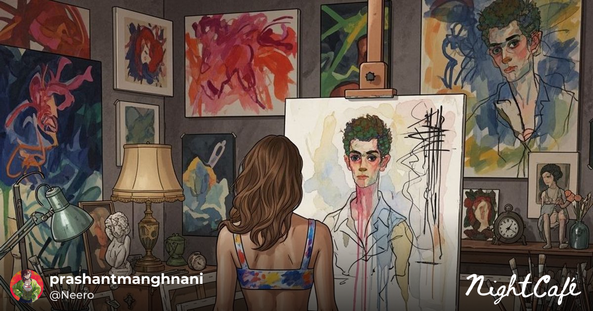 Unfinished Gallery - Italian Pin-Up in Eccentric Art Studio...