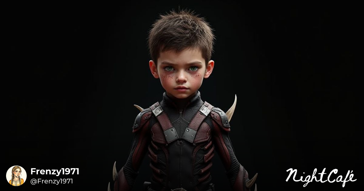 Haunting CGI Portrait of a Young Mutant - AI Art