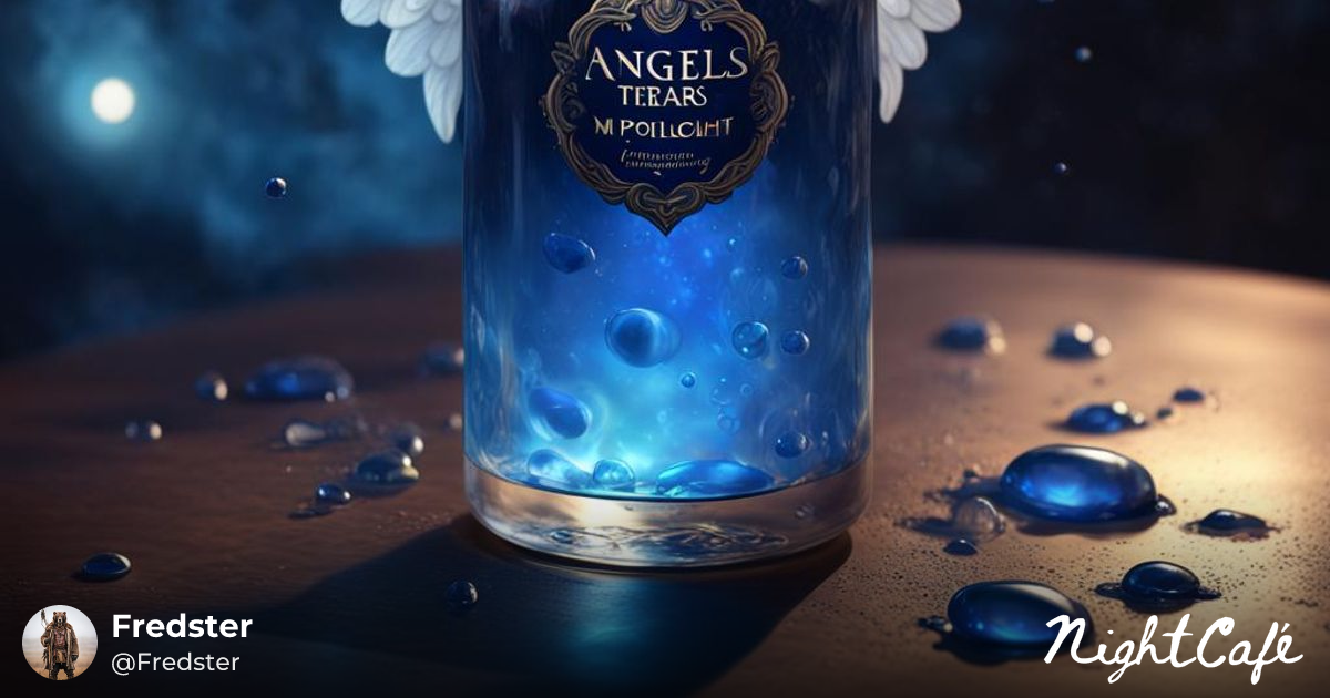 Moonlight Blue Potion: "Angel's Tears" in Hyperrea... - AI Art