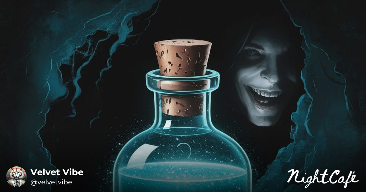 The Blue Flash of Inspiration - Ethereal Blue Potion Glows i...