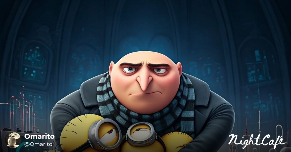 Gru Embraced by Lovable Minions in a Whimsical 3D ... - AI Art