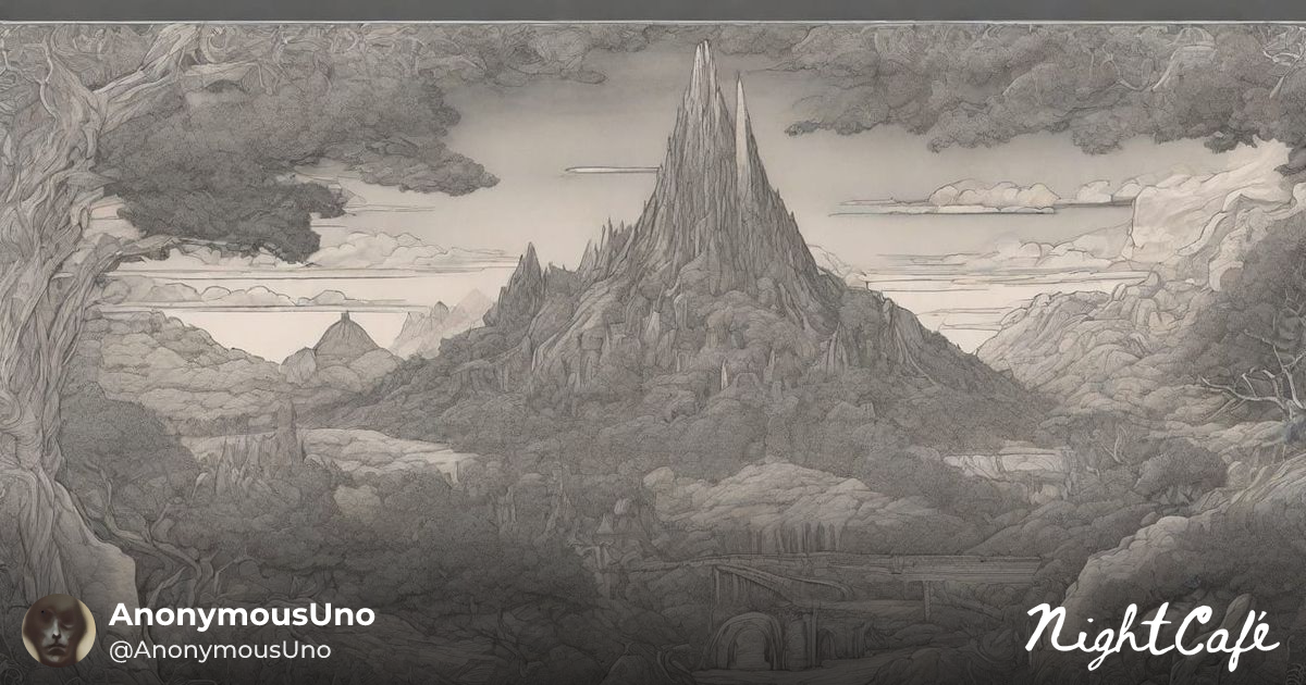 Lord of the Rings Scene in Contemporary Illustrati... - AI Art