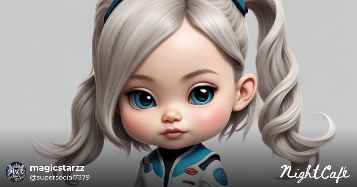 Chibi baby - Adorable Realistic Chibi Baby on White Backgrou...