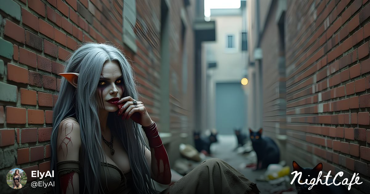 Homunculus and her pets. - Hideous Homunculus in an Alleyway...