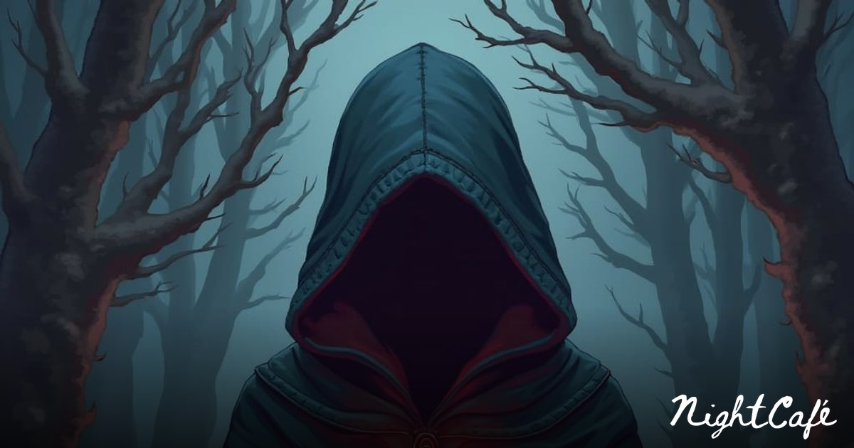 Pixel Art Hooded Character with Glowing Heart - AI Art