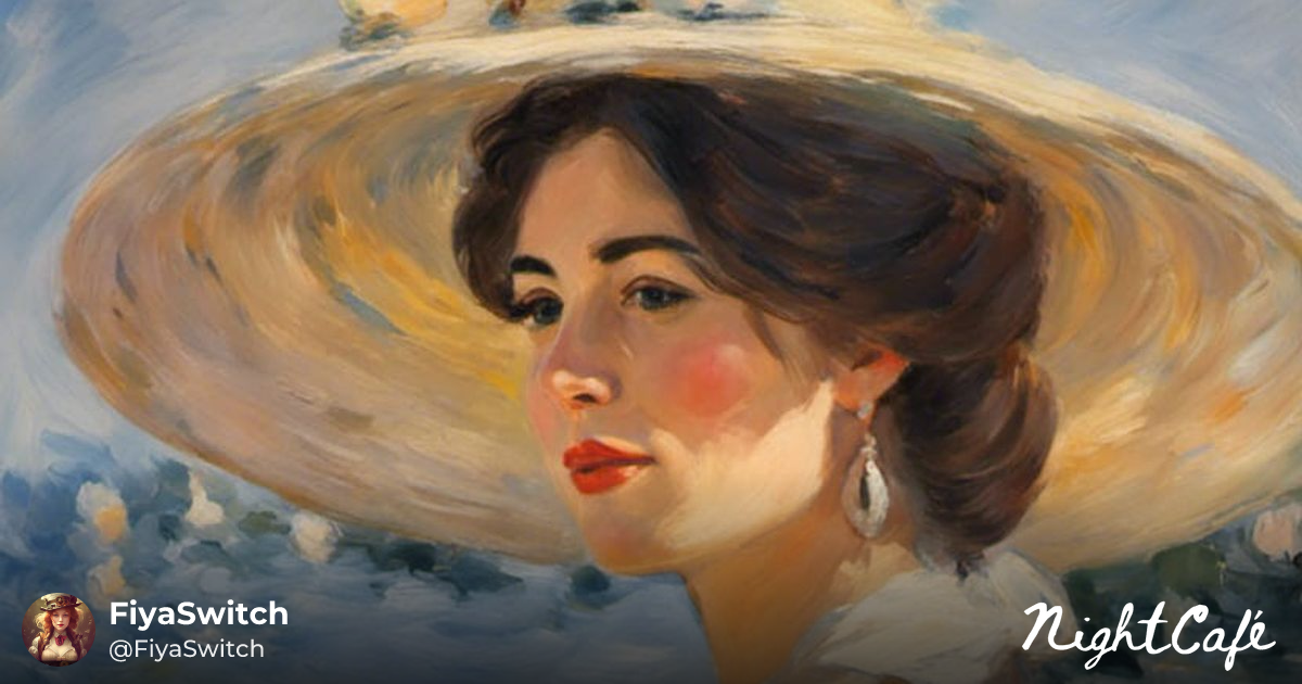 Lady Penelope Fairchild - in the style of Claude Monet