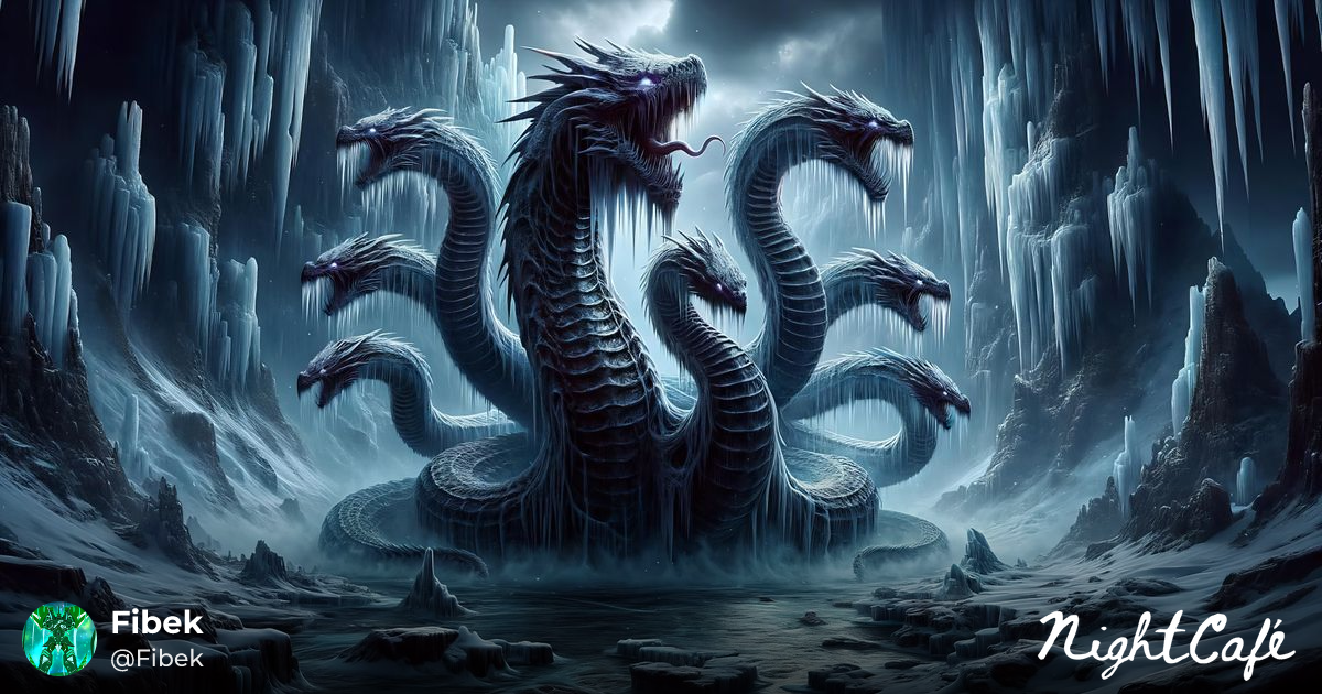 DND Series : Cryohydra (Monster) - Epic Fantasy Cryohydra in...