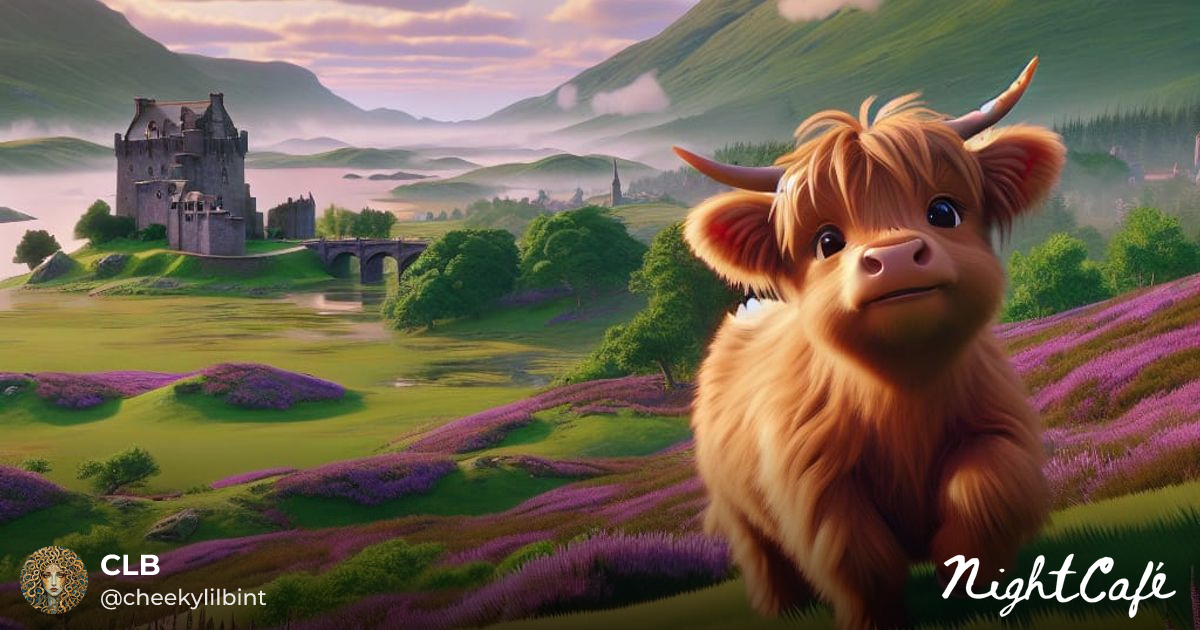 Baby Coo - Highland Calf in Scotland: 1990s 3D Animation