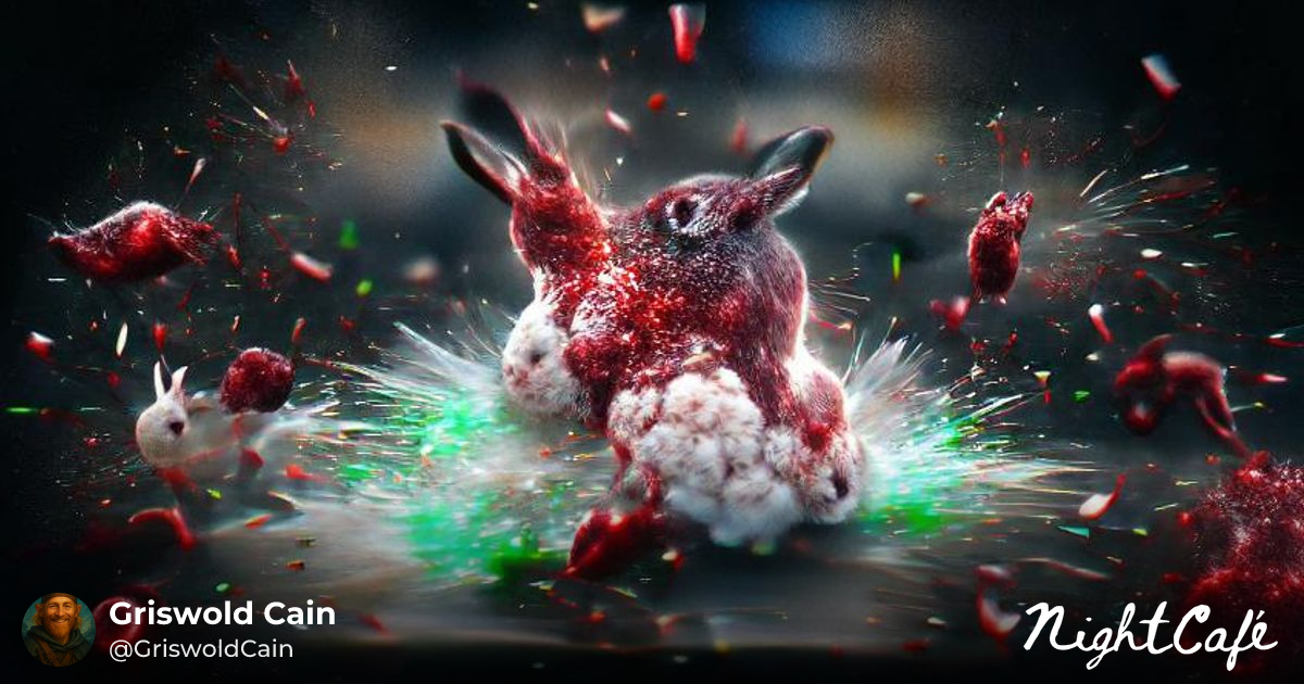 Exploding Bunny - Rabbit Explosion in High Resolution