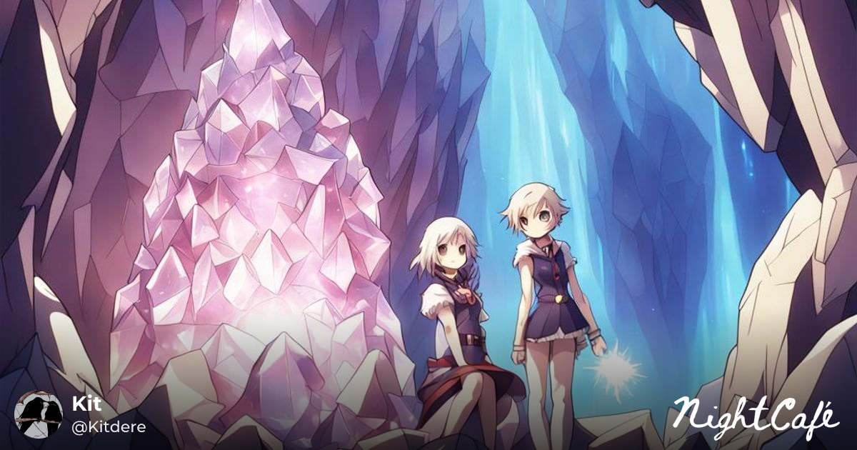 Crystal Caves - Anime Style Crystal Caves Art