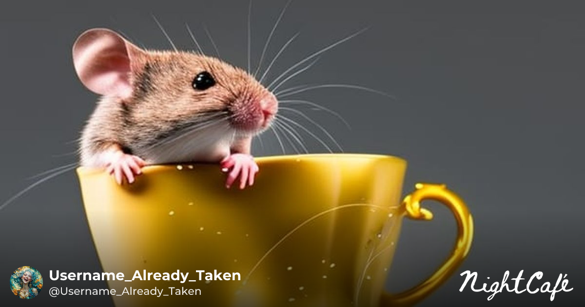Yeah, it's in a tea cup. - Mouse Bathing in Teacup: Hyperd...