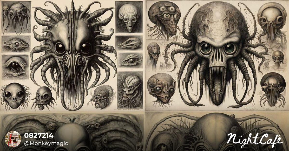 Grotesque Hybrid Abomination in Cyberpunk Aestheti... - AI Art