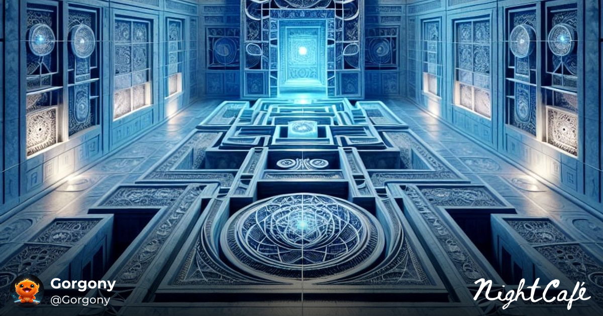 Secret chamber of light - Sacred Geometry Temple in Vibrant ...