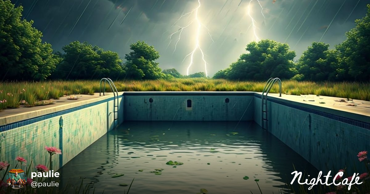 Abandoned Pool In Thunderstorm - Abandoned Pool in Thunderst...