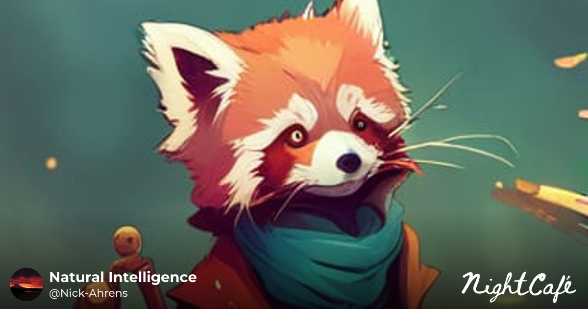 red panda wizard - Chibi Red Panda Wizard Digital Art