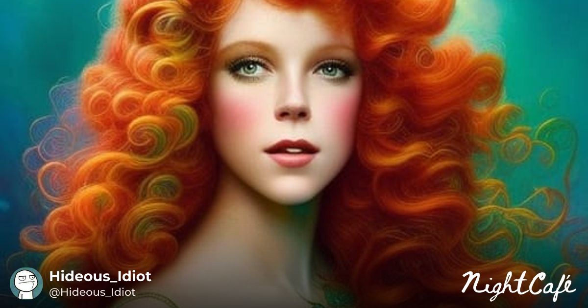 Robyn as a Mermaid - Teen Mermaid in Art Nouveau Style