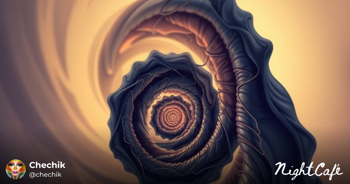 Unfolding - Abstract Spirals Unfolding in Slow Motion