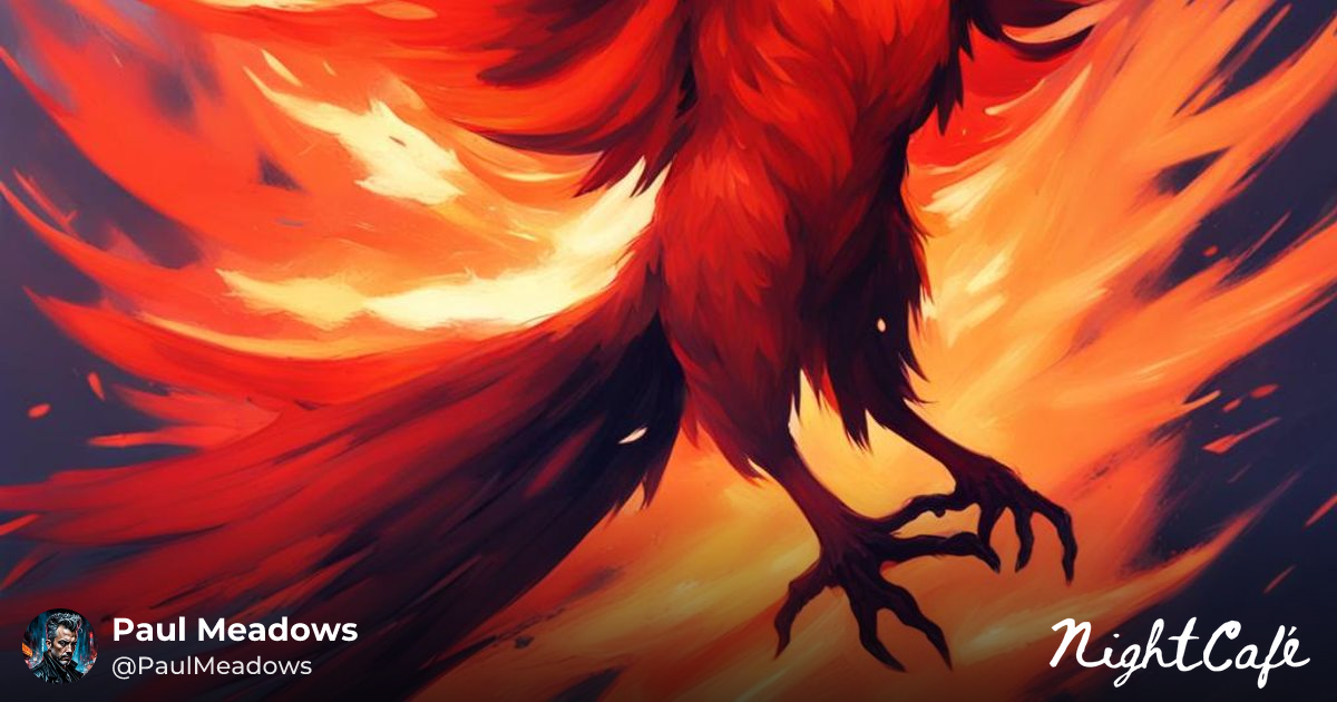 Phoenix Rising Painting - Flaming Phoenix Rising: a Digital ...