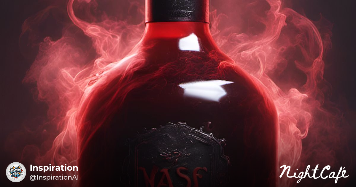 Dangerous Brew - Magic Red Potion in Detailed Digital Art